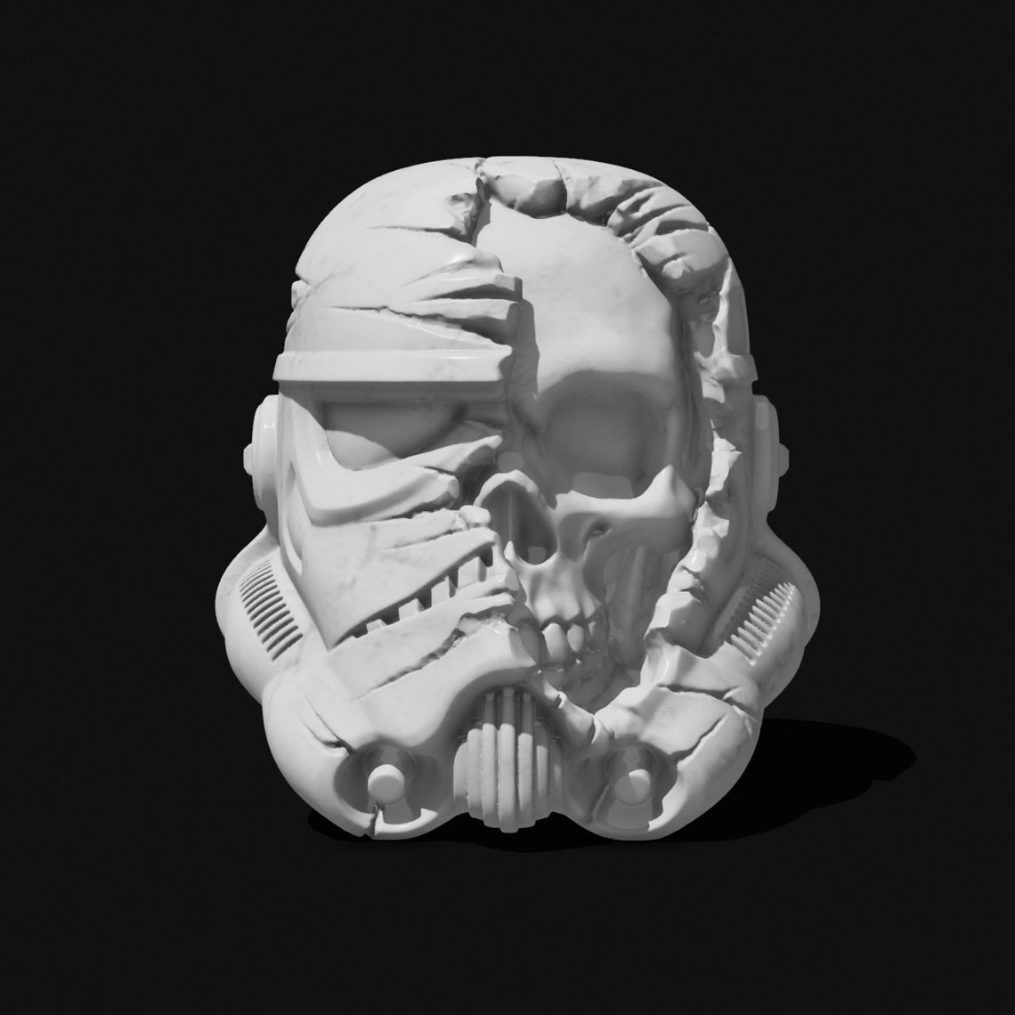 STAR WARS Death Stormtrooper Helmet Skull 3D STL File for 3D Printing ...