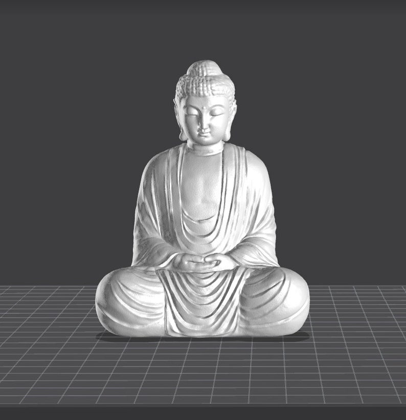 Meditating Buddha 3D STL File Thai Thailand Buddhist Buddha Figure 3d ...