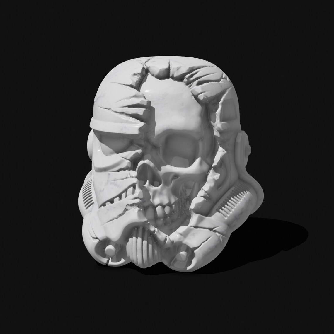 STAR WARS Death Stormtrooper Helmet Skull 3D STL File for 3D Printing ...