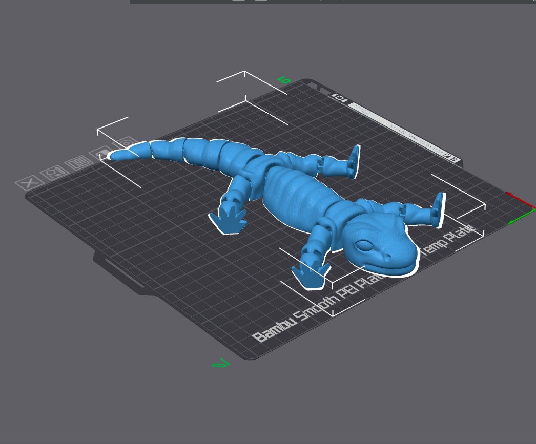 Flexi Salamander: Digital .STL File for 3D Printing, Poseable Fidget ...