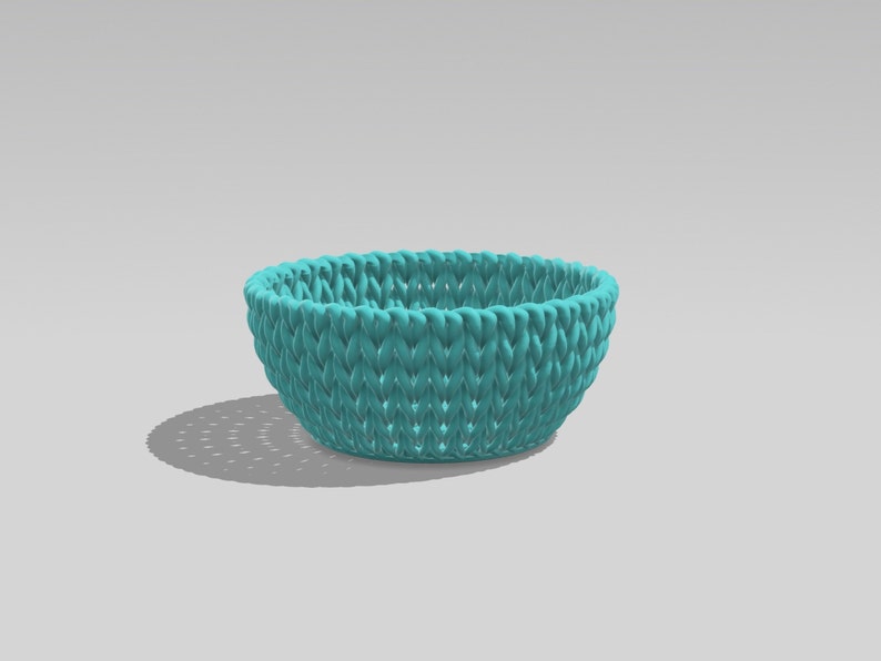 Knitted Bowl 3D STL File for 3D Printing Knitted Container/bowl Wicker ...