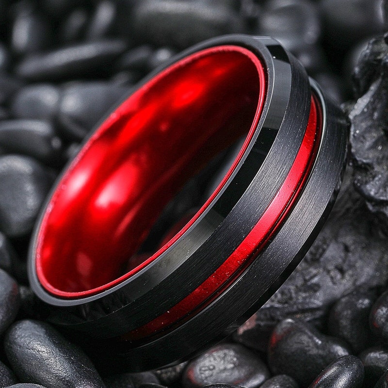 Red Black Wedding - Etsy