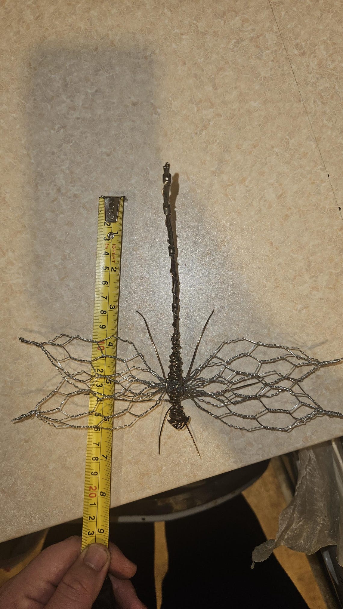 FIRE KISSED Dragonfly Made From Stainless Steel Wire, Blow Torched ...