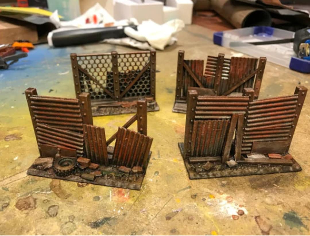 28mm Shanty Fences Terrain for Necromunda/ash Wastes corvus Games ...