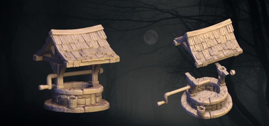 Fantasy Terrain Wishing Well for Dungeons & Dragons, Wargaming ...