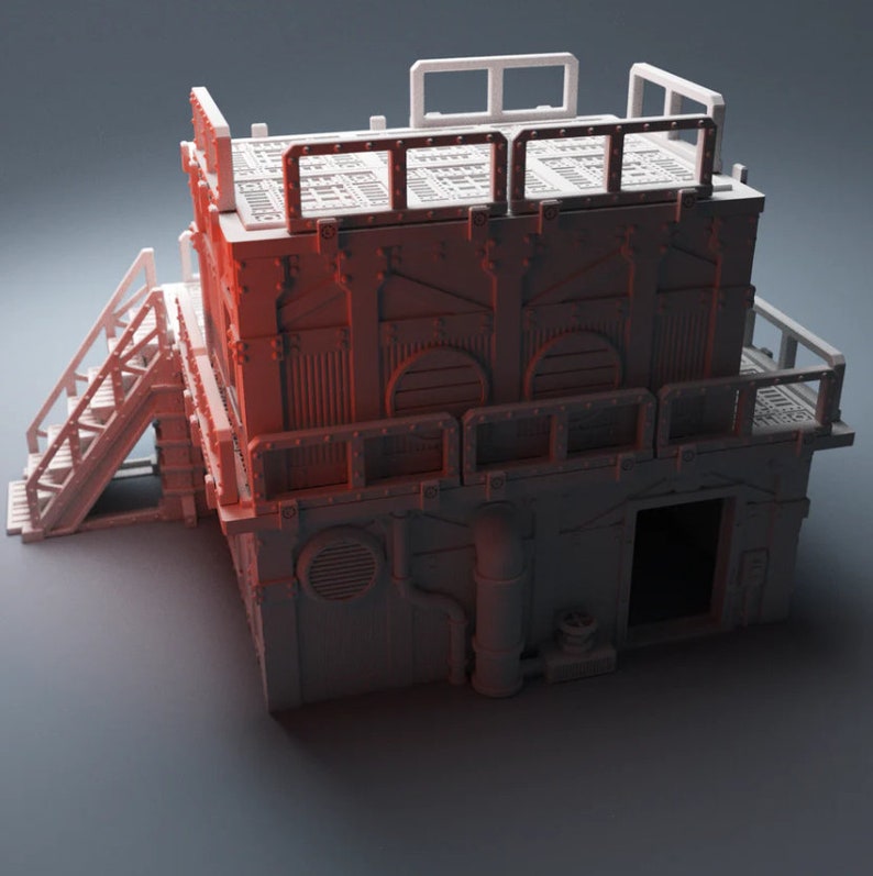 28mm Hab Building Set Terrain for Wargaming / Ash Wastes (corvus Games ...