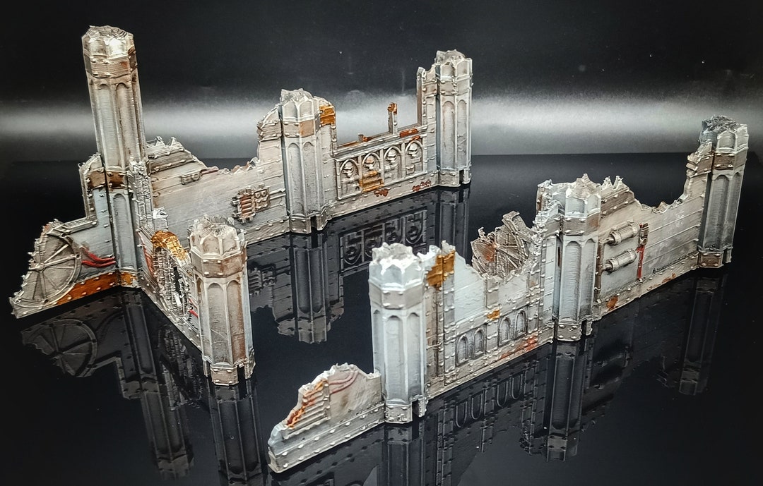 Gothic Sector Modular Sci-fi Ruins Terrain (4 Ruin Set) (fabricator's ...