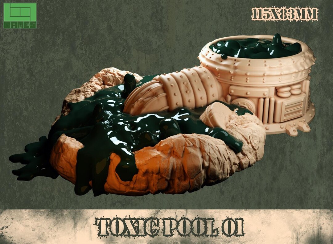 28mm Toxic Craters Scatter Terrain Set (lootgames) - Etsy