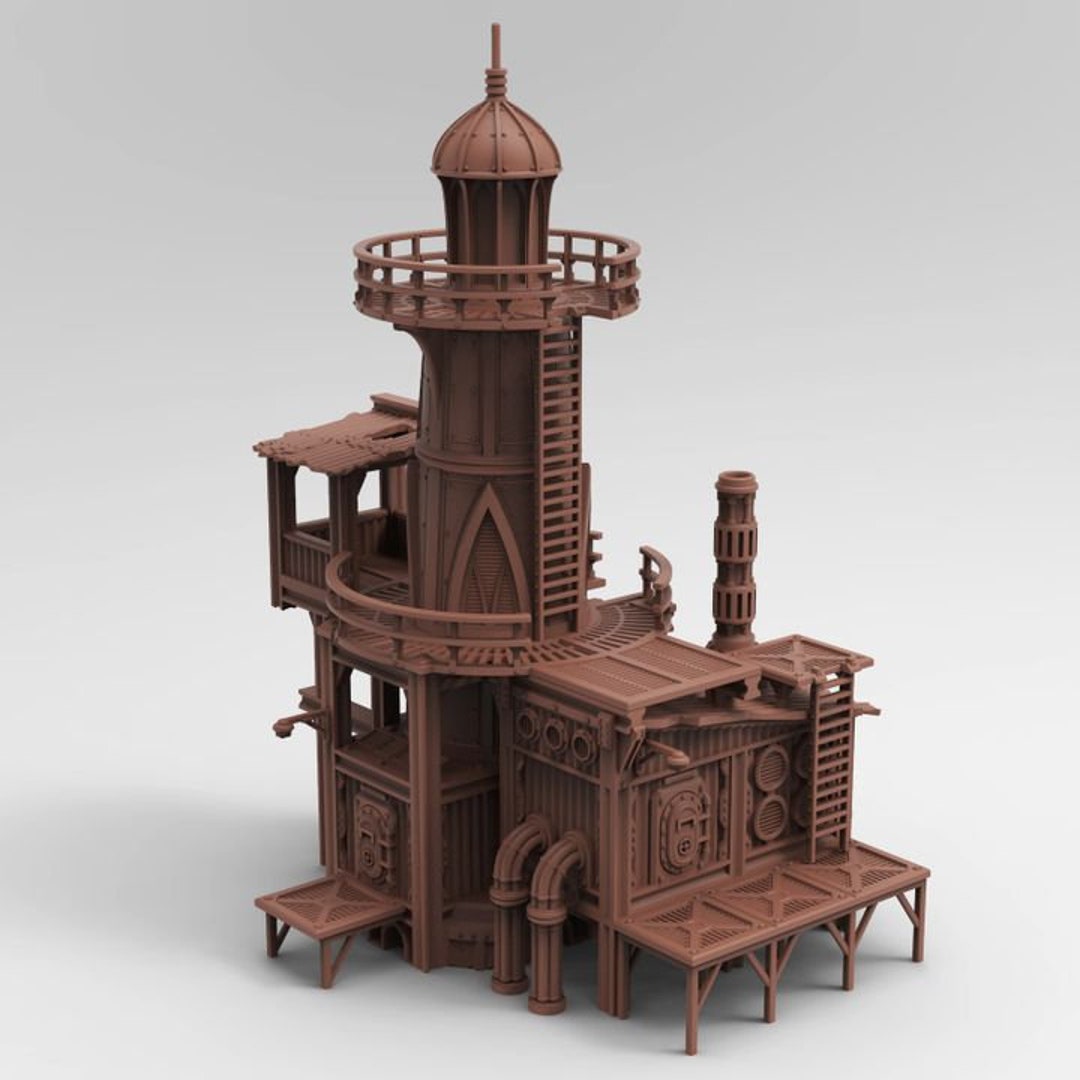 28mm Scum City Lighthouse for Wargaming / Ash Wastes (tesseracttomb) - Etsy