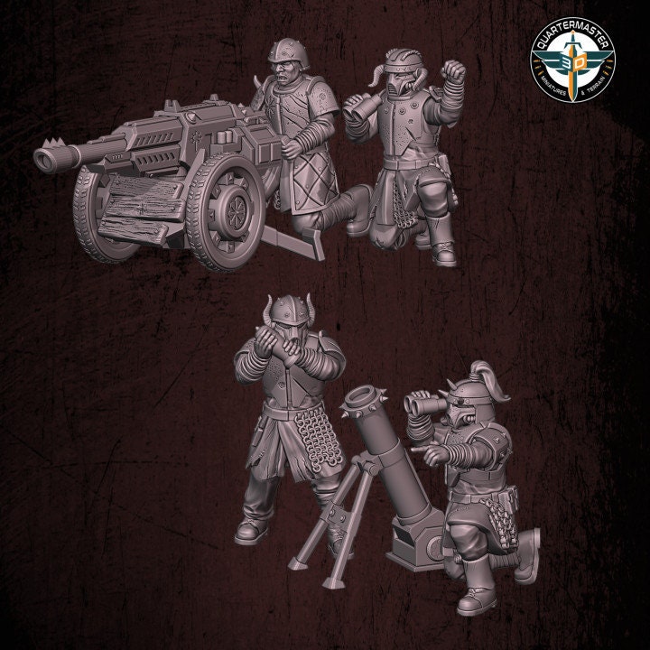 Trench Devils 28mm Modular Heavy Weapons Team (customisable Set of 3 ...
