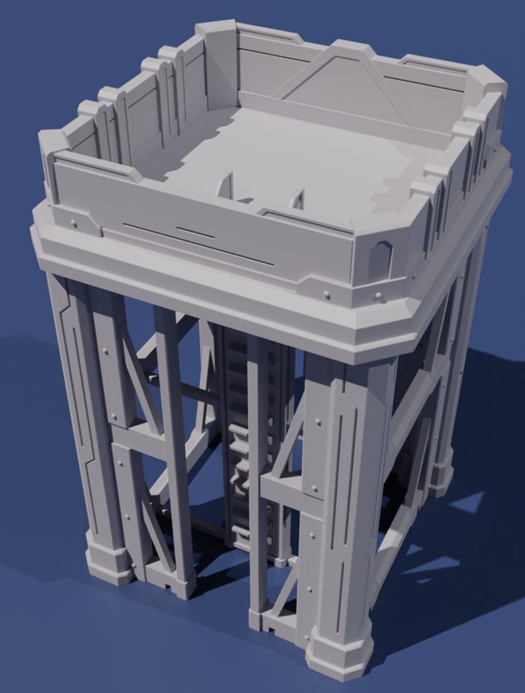 28mm Sci-fi Residential Zone Watchtower for Wargaming / Ash Wastes - Etsy