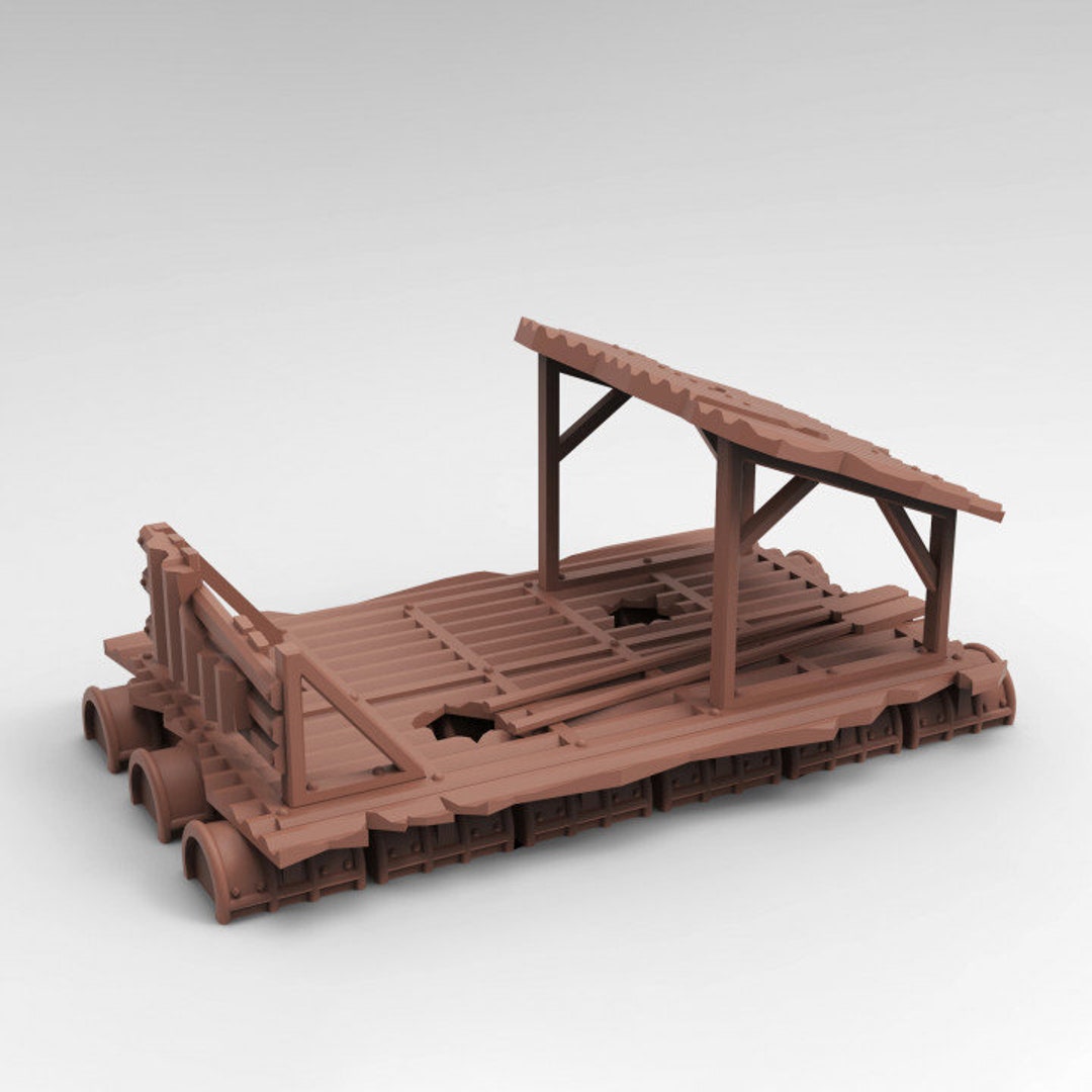 28mm Scum City Raft for Wargaming / Ash Wastes tesseracttomb - Etsy