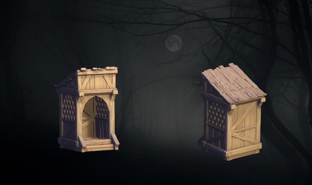 Fantasy Terrain Guard Posts for Dungeons & Dragons, Wargaming, Mordheim ...