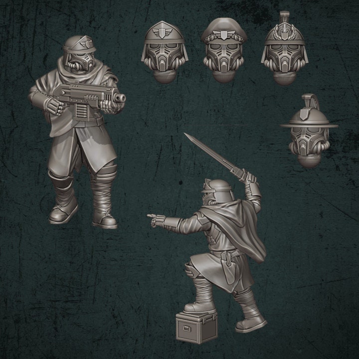 Trench Devils 28mm Modular Command Squad (customisable Set of 6) - Etsy