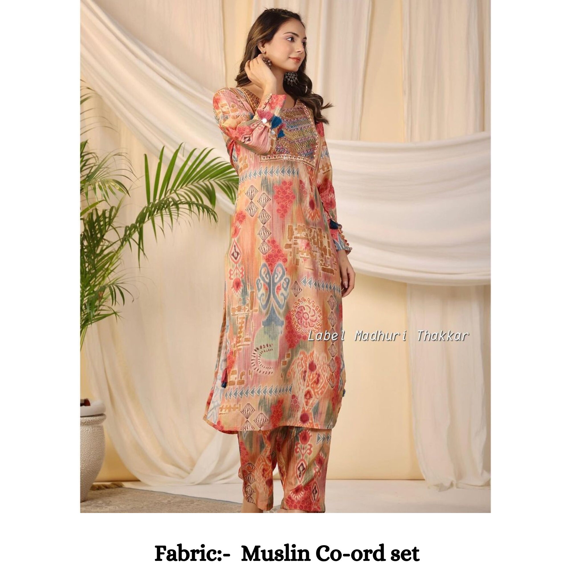 Muslin Co-ord Set Women Dresses and Kurtis Stylish Muslin Co-ord Indian ...