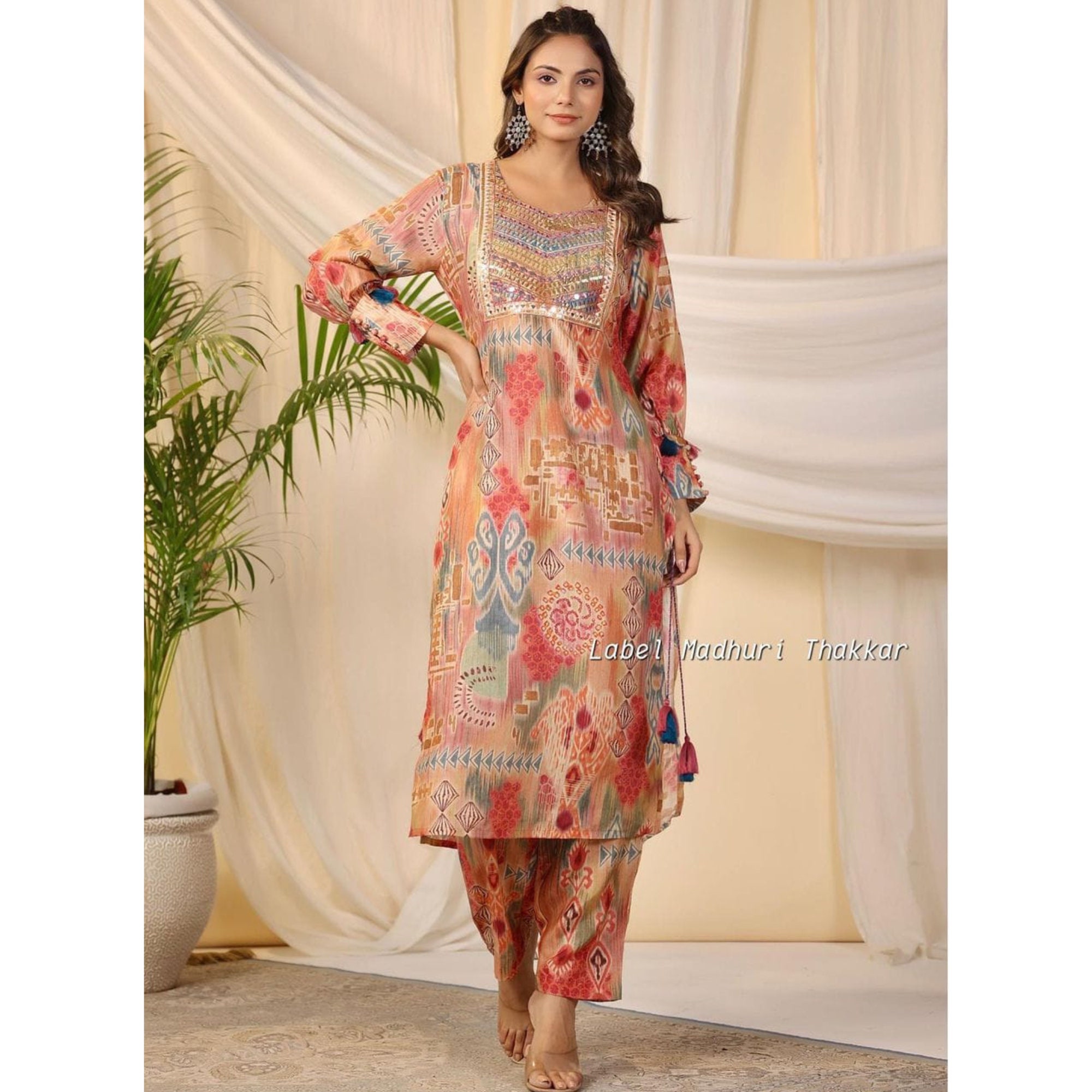 Muslin Co-ord Set Women Dresses and Kurtis Stylish Muslin Co-ord Indian ...