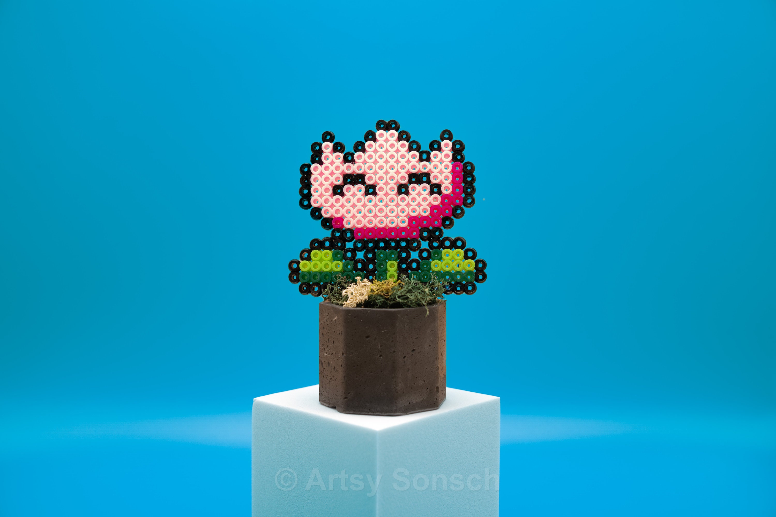 Super Mario Flowers Mario Plant Video Game Decor Decorative Desk Plant ...