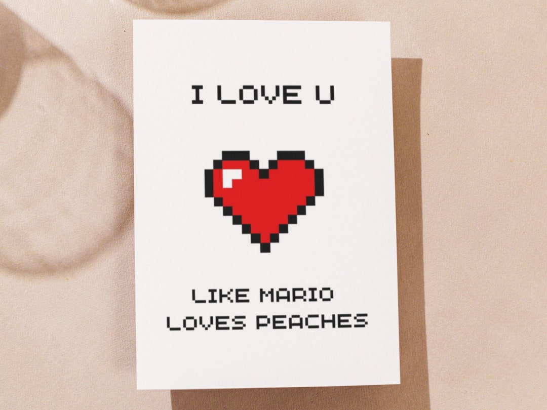 Love Super Mario | Postcard Din A6 | Map for Partners | Postcard for ...