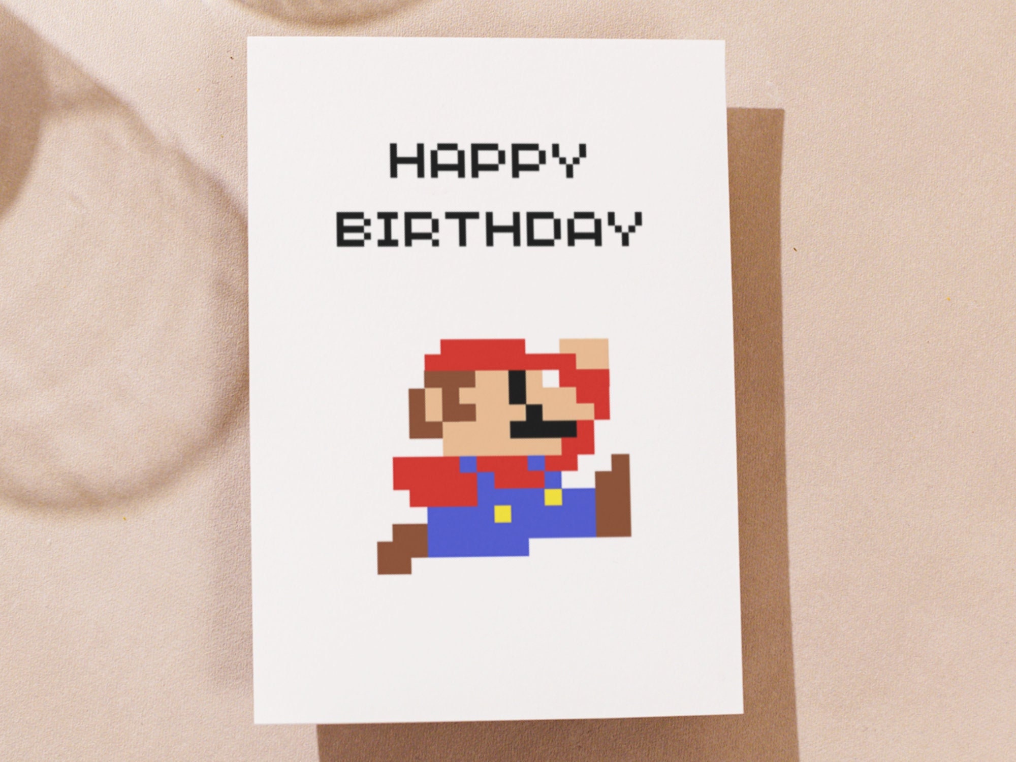Postcard Birthday Super Mario Din A6 Birthday Card Card for Partners ...