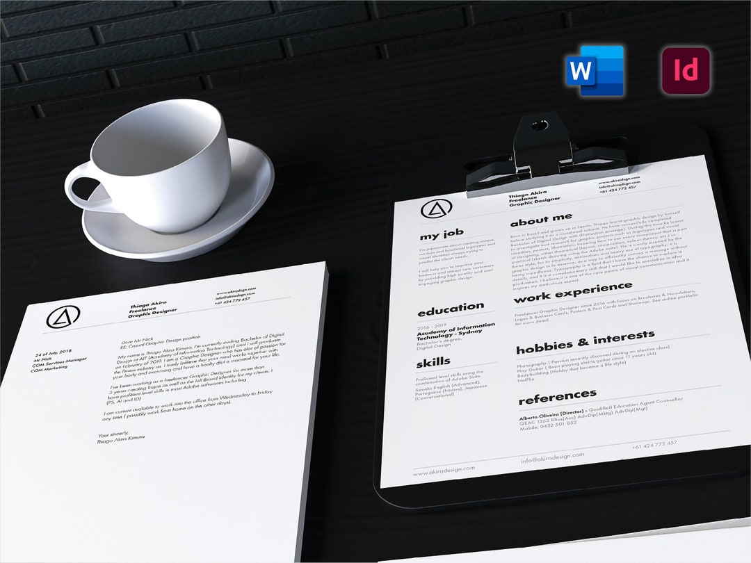 Resume Template, Professional Modern Resume Template for Word ...