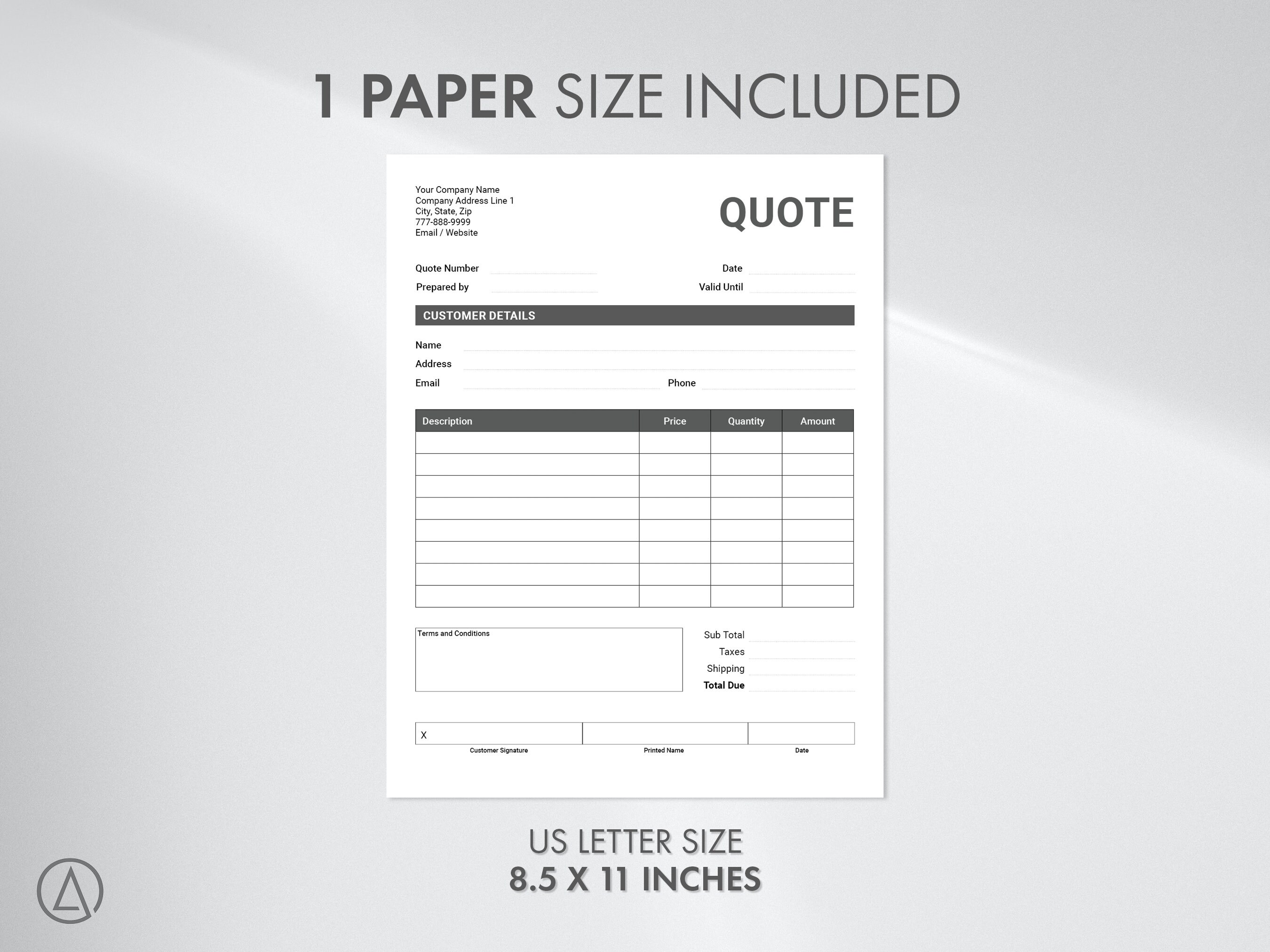 Mobile Friendly Quote Template. Pdf/indesign/microsoft - Etsy