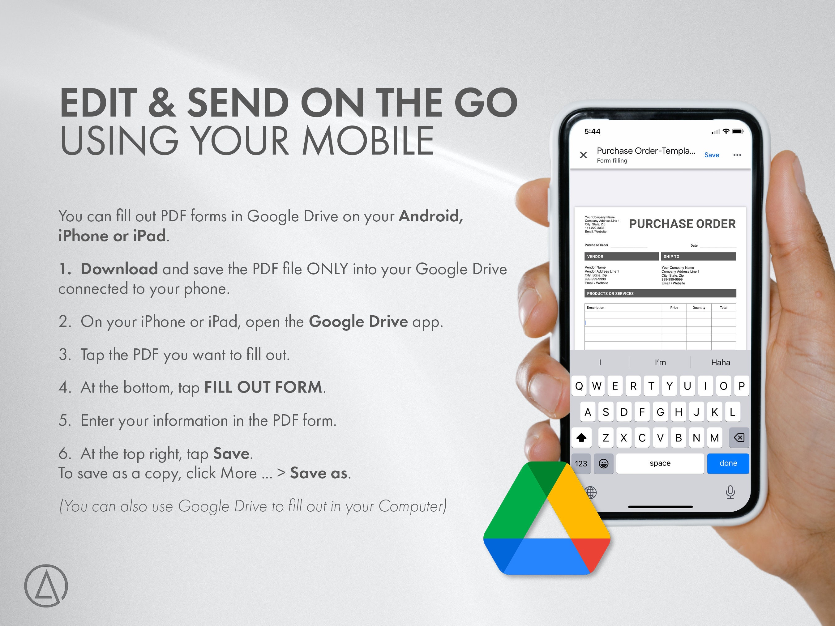 Mobile Friendly Receipt Template. Pdf/indesign/microsoft Word. Receipt ...