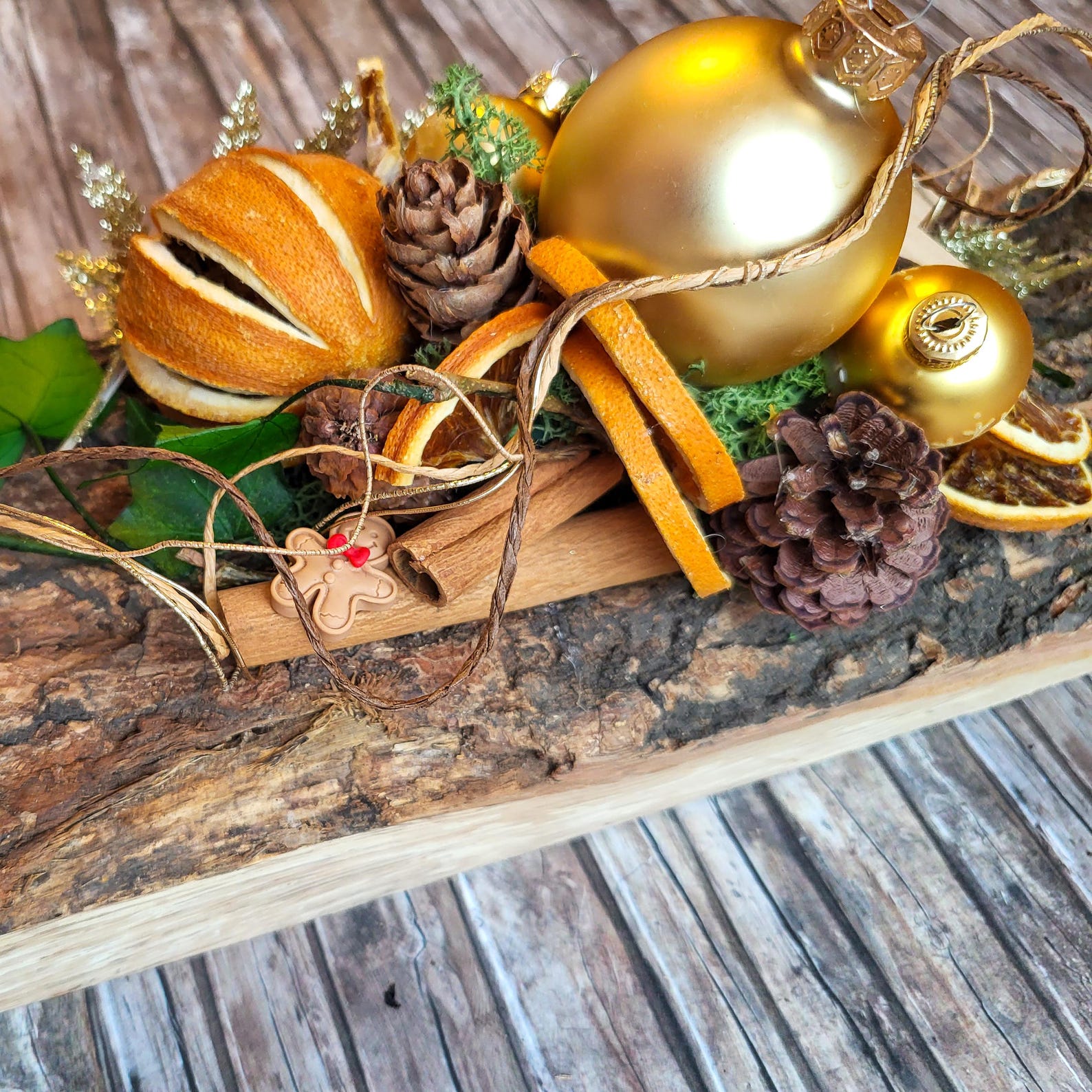 Wunderschãne Rustikale Weihnachtsdeko Holz Bild