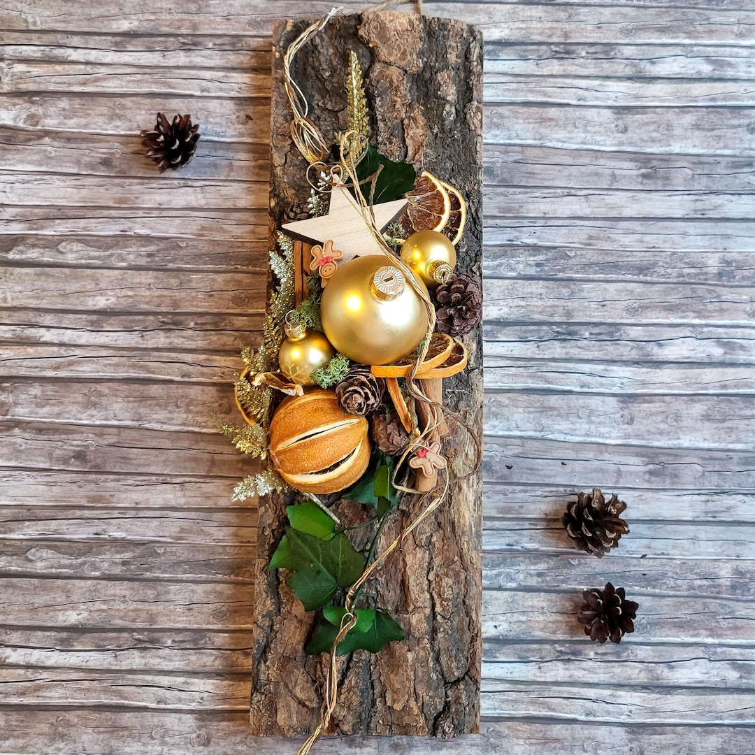 Wunderschãne Rustikale Weihnachtsdeko Holz Bild