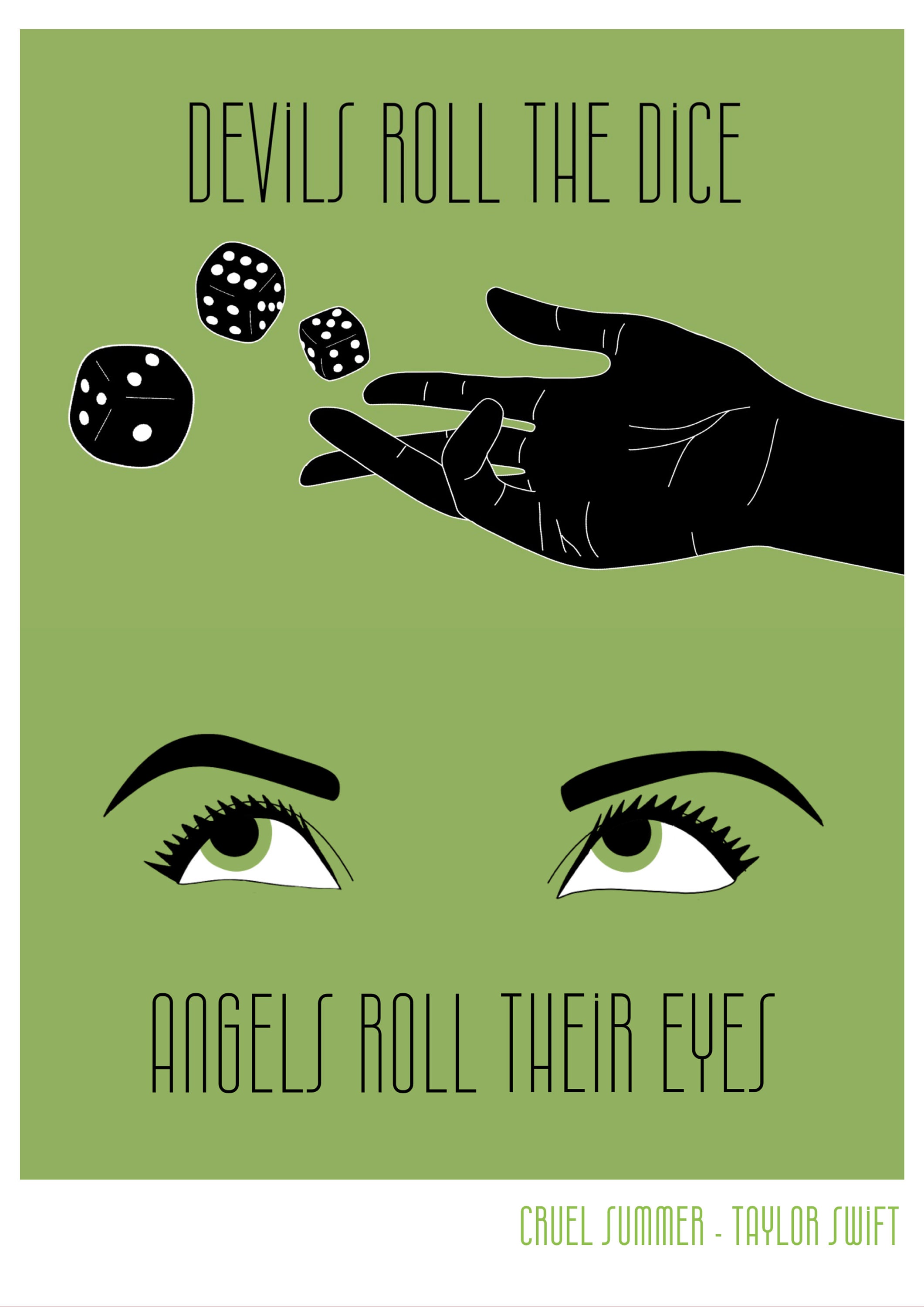 Taylor Swift Cruel Summer Inspired Lyrics Print Etsy