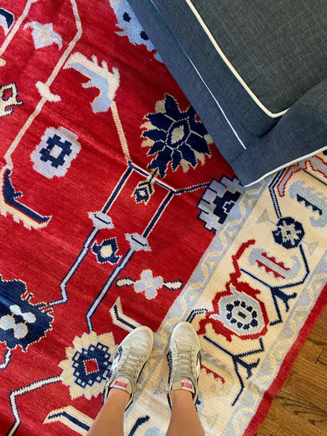 Red Wonderfull Shape Costomizing Color Modern Oushak Rug Floor - Etsy