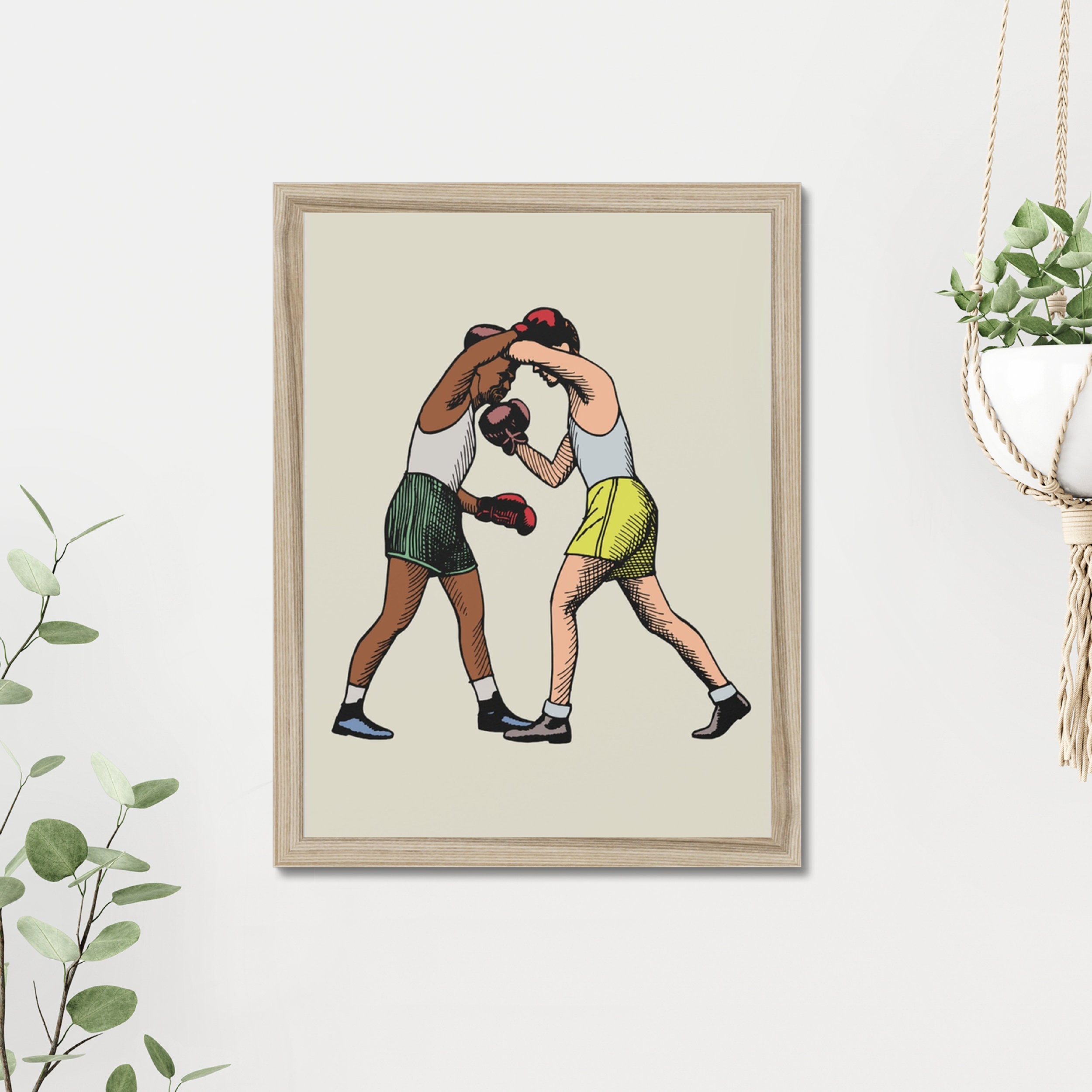 Old School Boxers Poster (colour) | Boxing Poster | Gifts for Him ...