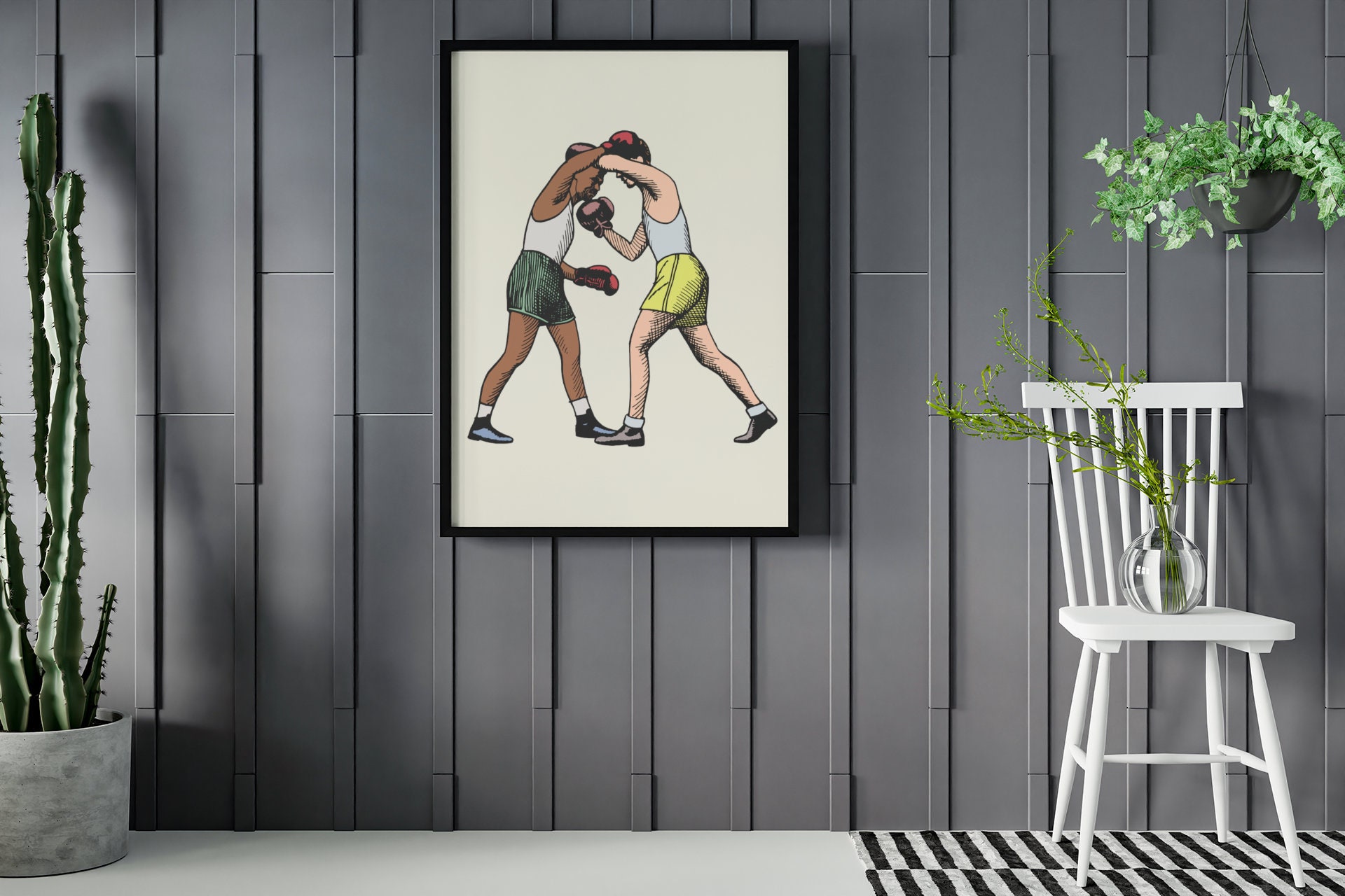 Old School Boxers Poster (colour) | Boxing Poster | Gifts for Him ...