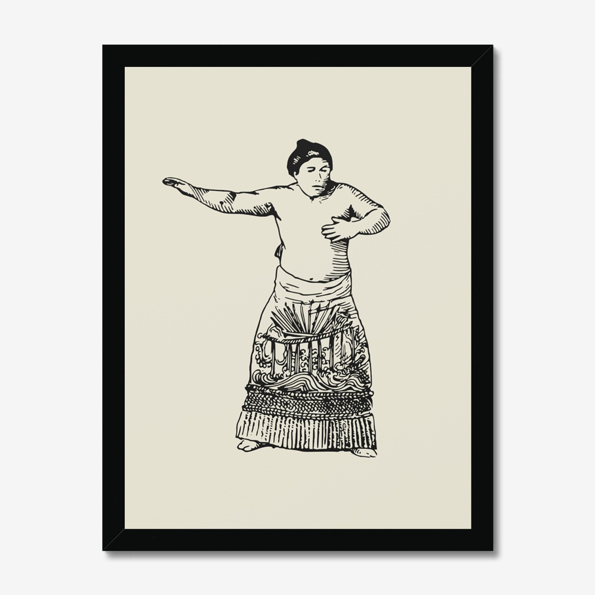 Sumo Wrestler in Traditional Dress Print | Japanese Martial Arts Poster ...