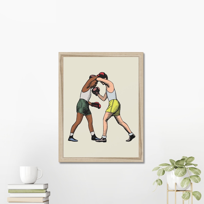 Old School Boxers Poster (colour) | Boxing Poster | Gifts for Him ...