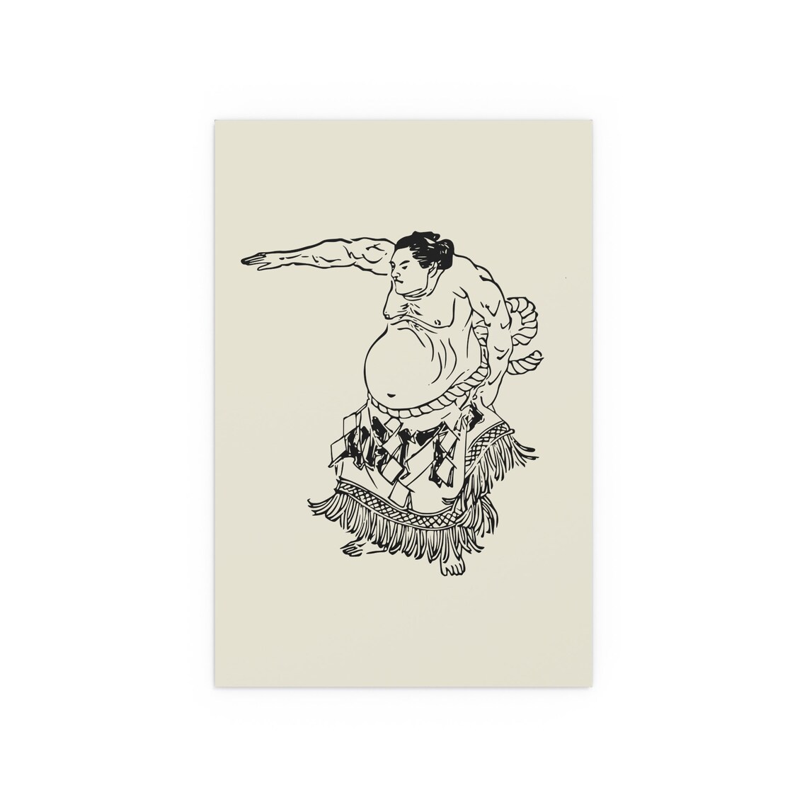 Traditional Sumo Wrestler Print | Japanese Martial Arts Poster ...