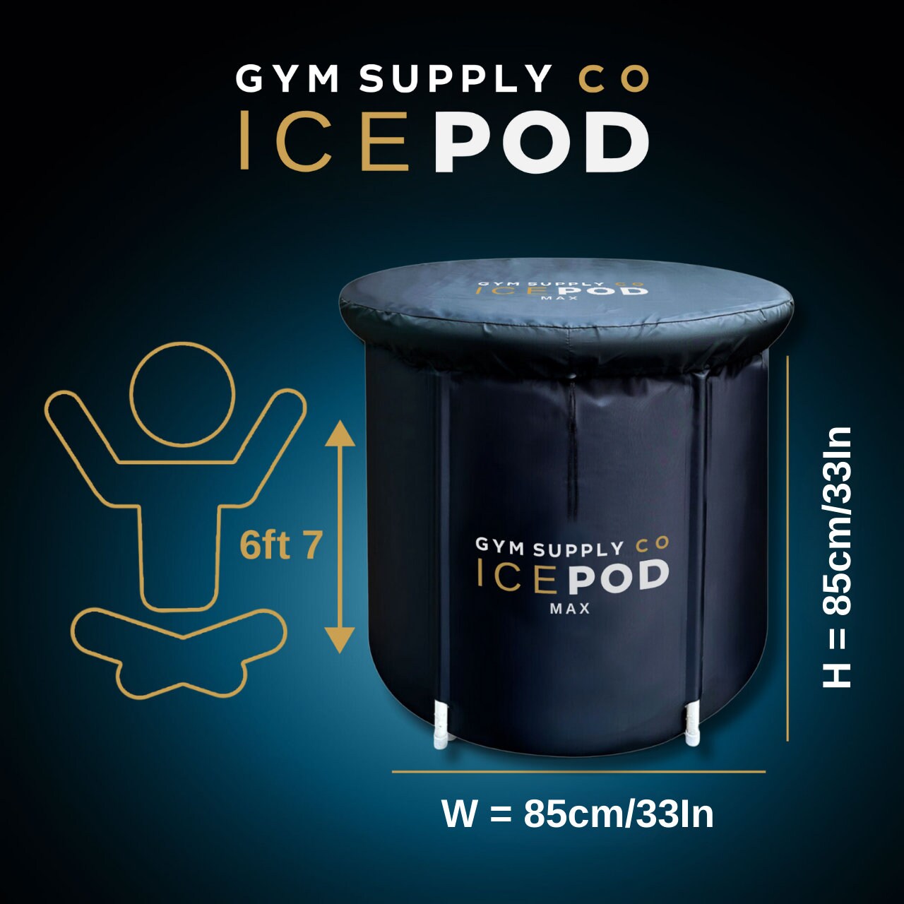 Icepod MAX Ice Bath XL Premium Portable Cold Pod Polar Cold Water ...