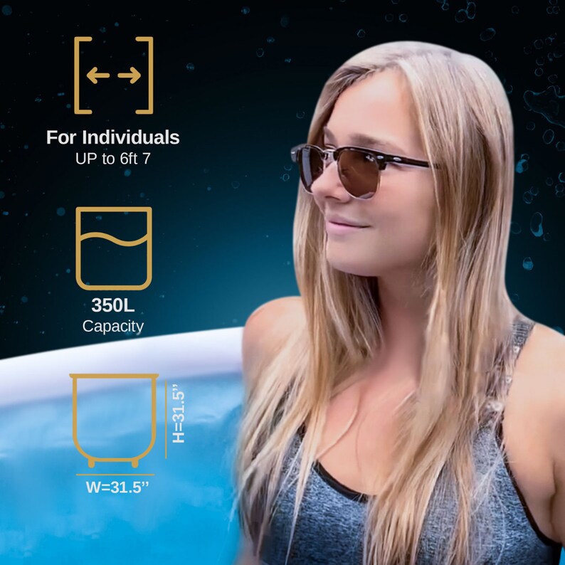 Icepod MAX Ice Bath XL Premium Portable Cold Pod Polar Cold Water ...