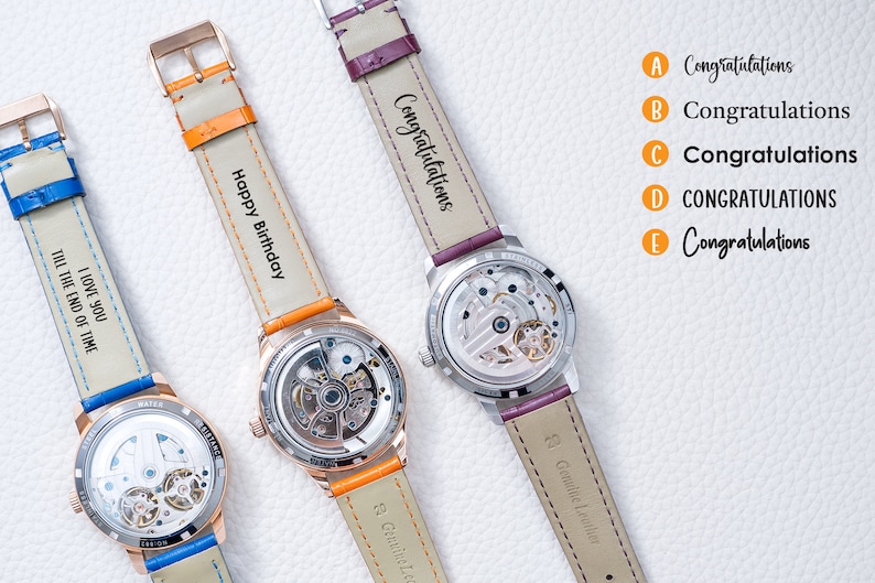 Engraved Automatic Luxury Mechanical Dual Flywheel Watch L Sapphire ...