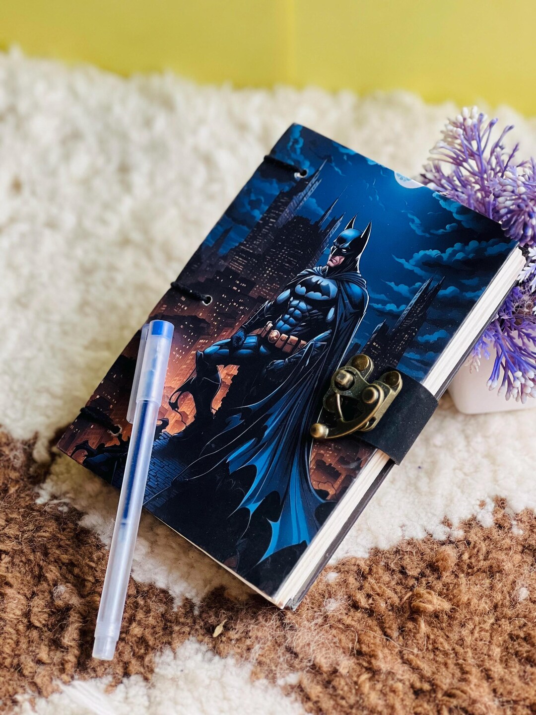 Batman Journal | Cute Portrait Diary | Ghibli Art Hardcover Lined ...