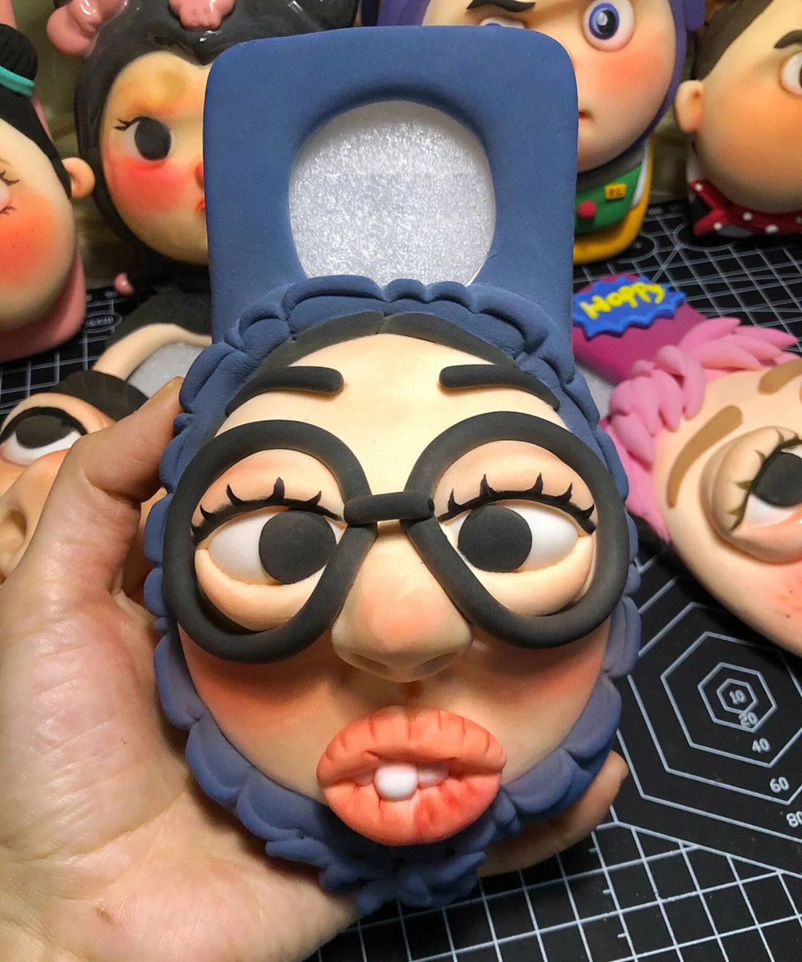 Wacky Ugly Quirky Customized Clay Phone Cases Iphone15 14 13 12 11 Pro Max Phone Case iPhone 15 ...