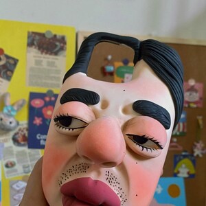 Greasy Boyfriend Ugly Meng Ultralight Clay Fun Phone Case Ugly Funny 3D ...