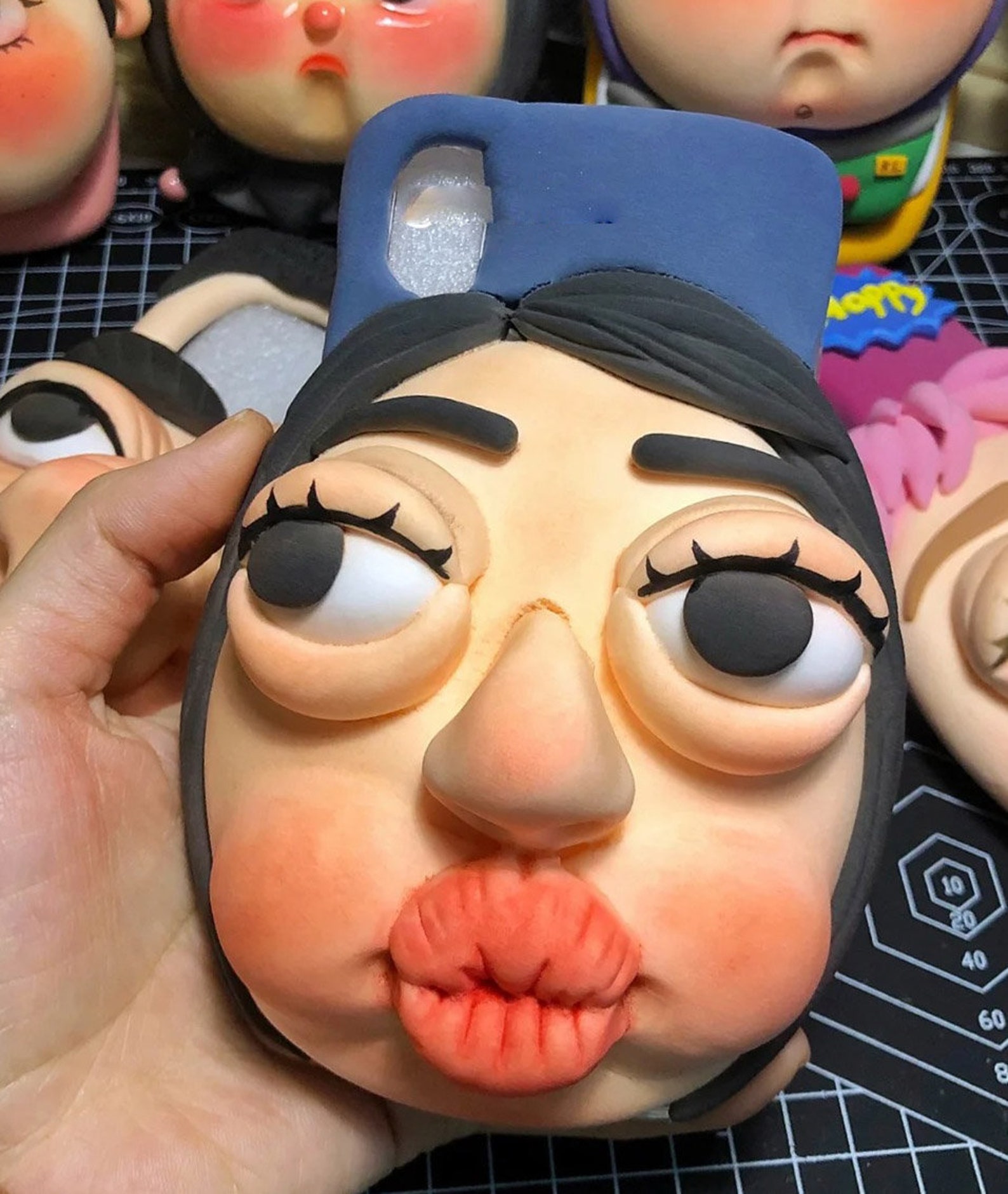 Wacky Ugly Quirky Customized Clay Phone Cases Iphone15 14 13 12 11 Pro ...