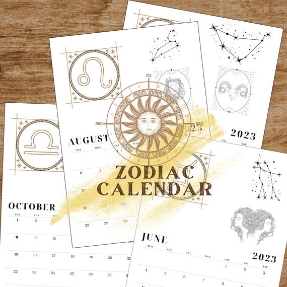 Zodiac sign calendar 2023 60 photos - Youhoroscope.com