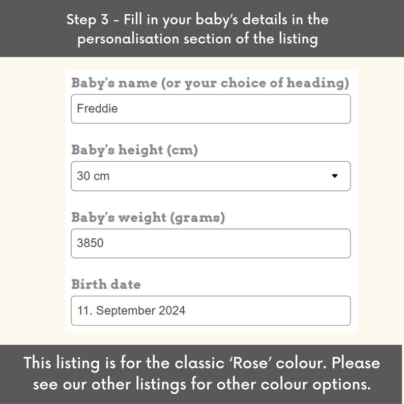 Printable Custom Birth Poster | Custom Newborn Birth Poster | Gifted ...