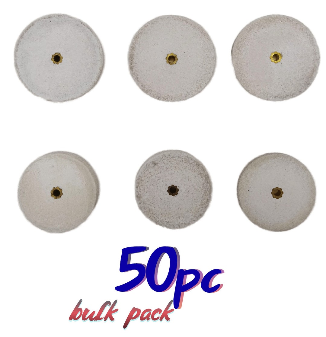 50 Pc Aluminum Oxide Cool Wheel Heatless Mini Grinding Wheels White ...