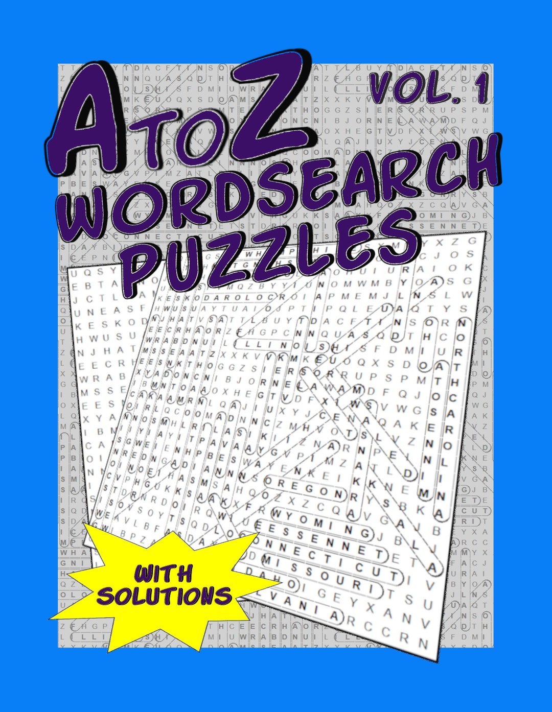 Digital Download Printable PDF of Wordsearch Puzzles Vol1 - Etsy