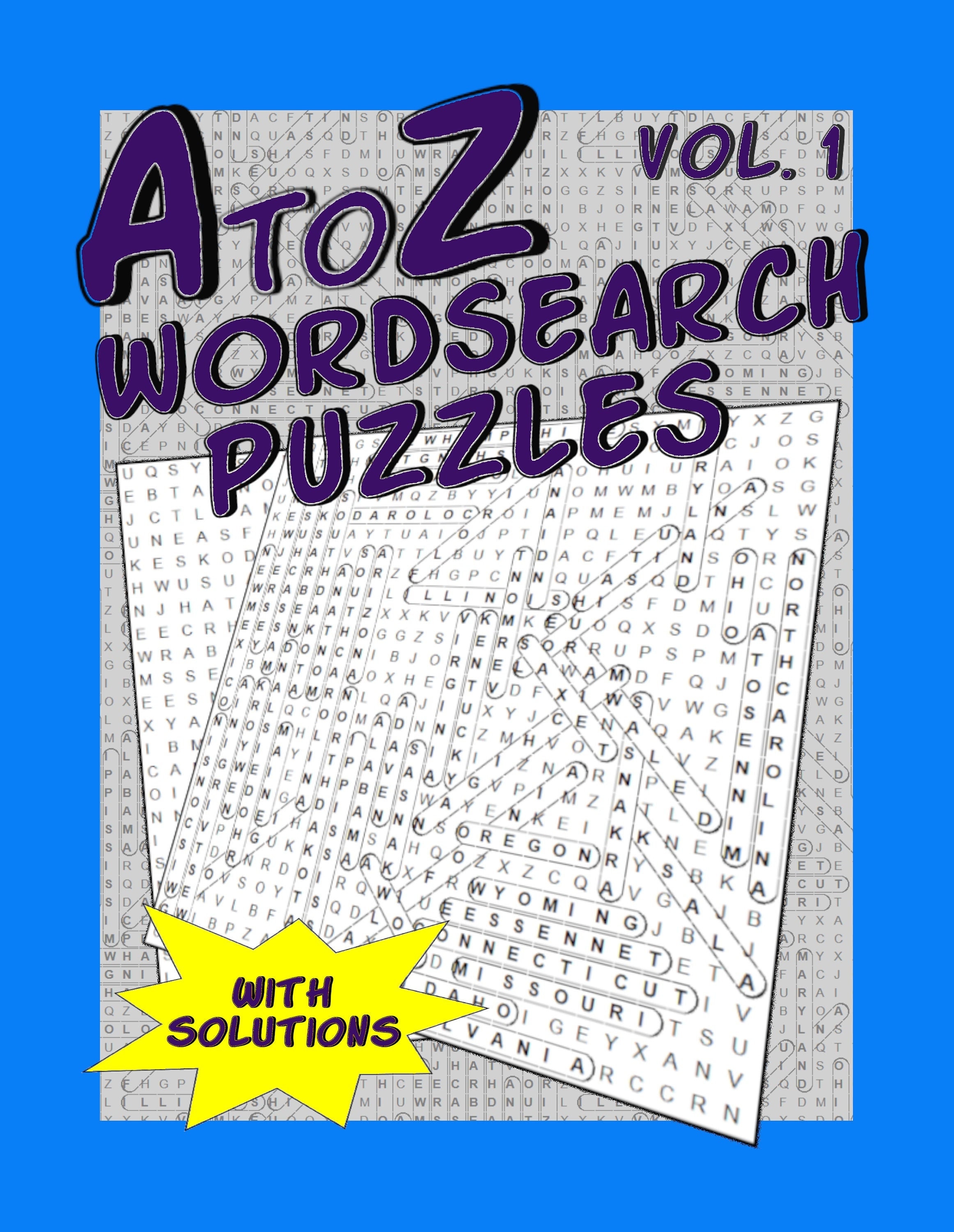 Digital Download Printable PDF of Wordsearch Puzzles Vol1 - Etsy