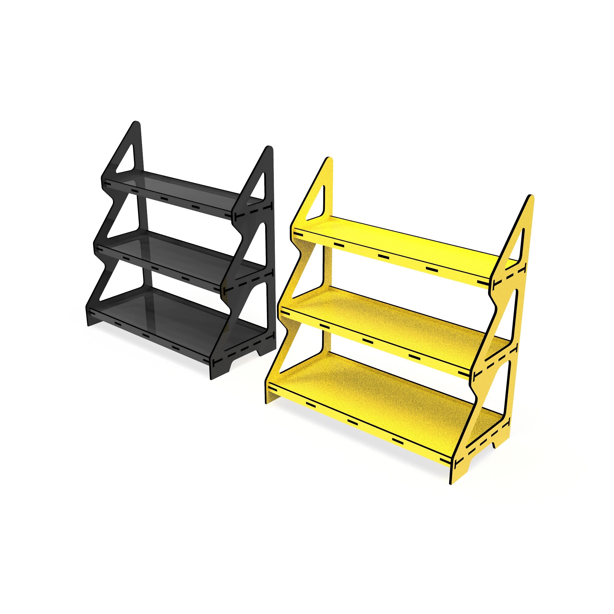 Display Stand Laser Cut File SVG, Decorative Shelf, Rack File Modern ...