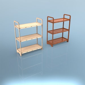 Display Stand Laser Cut File SVG, Decorative Shelf, Rack File Modern ...