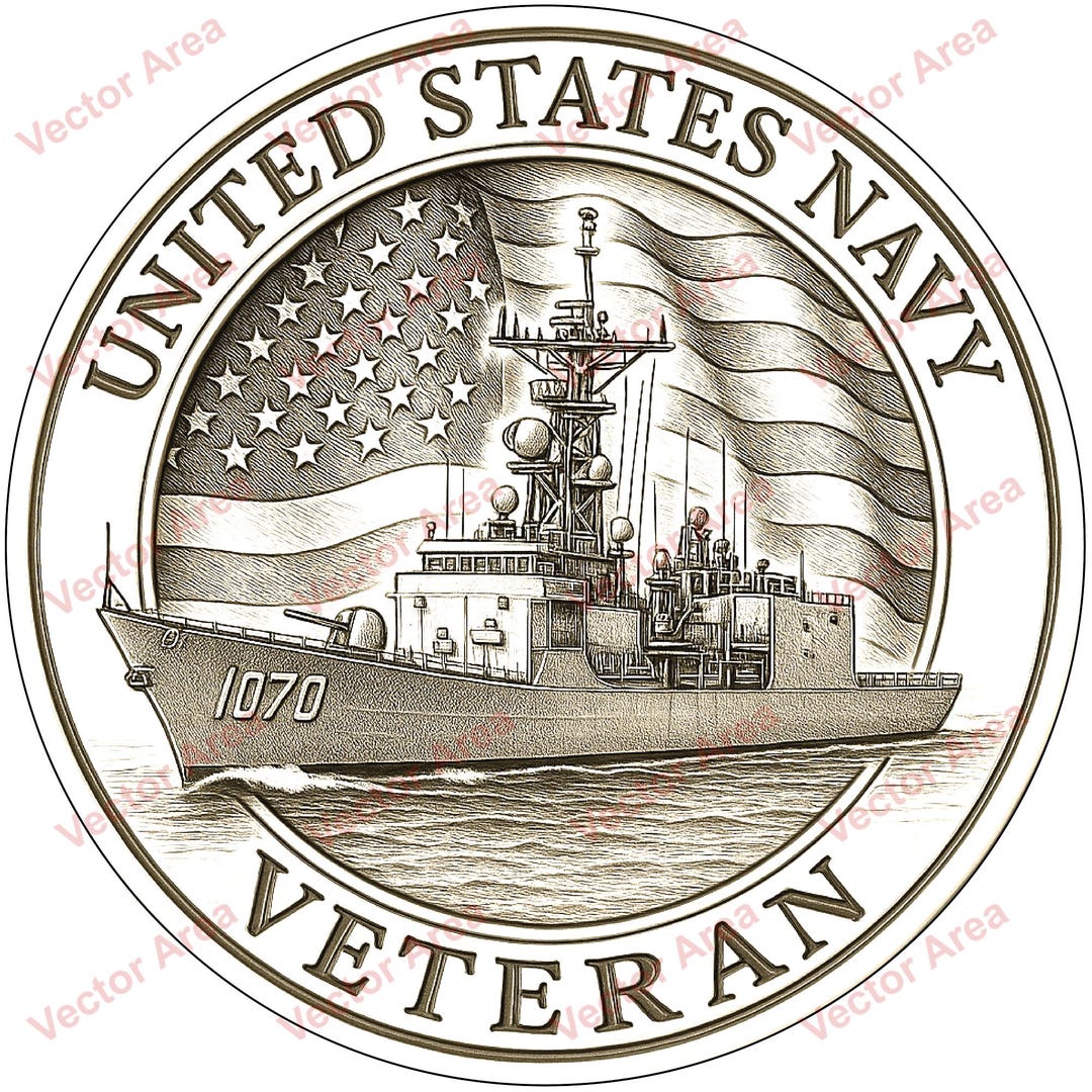 US Navy Veteran Laser Engraving File PNG, US Flag Laser Engrave File ...